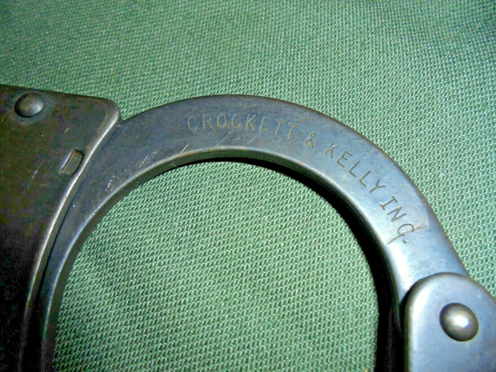 VINTAGE CROCKETT & KELLY INC. Police Handcuffs | eBay