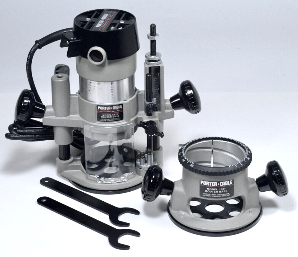 Porter Cable 693PK Router Kit Fixed + Plunge Bases NICE!!! w/ Case ...