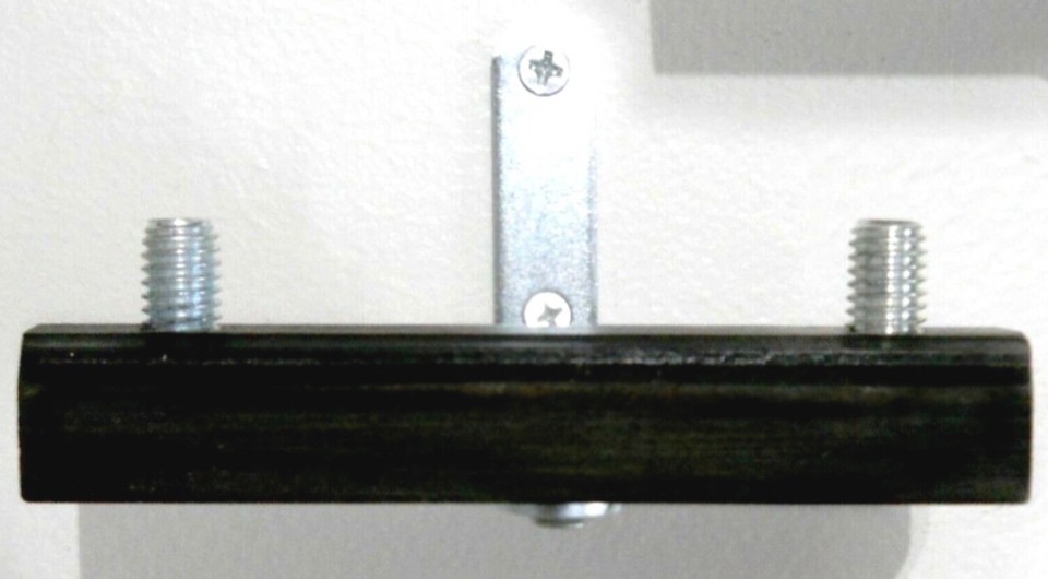 WALL MOUNT BEER TAP HANDLE DISPLAY HOLDS TWO BLACK FINISH INCLUDES ...