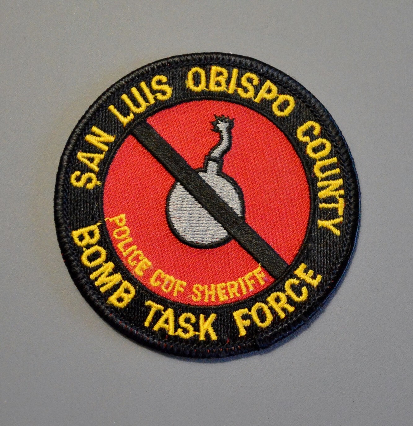 San Luis Obispo County Bomb Task Force Patch ++ Mint HTF CA | eBay