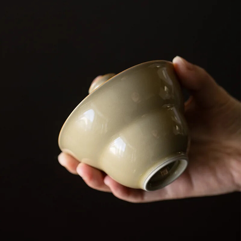 Yellow Gourd Gaiwan Single Tea Brewing Bowl Creative Retro Tea Cup Tea ...