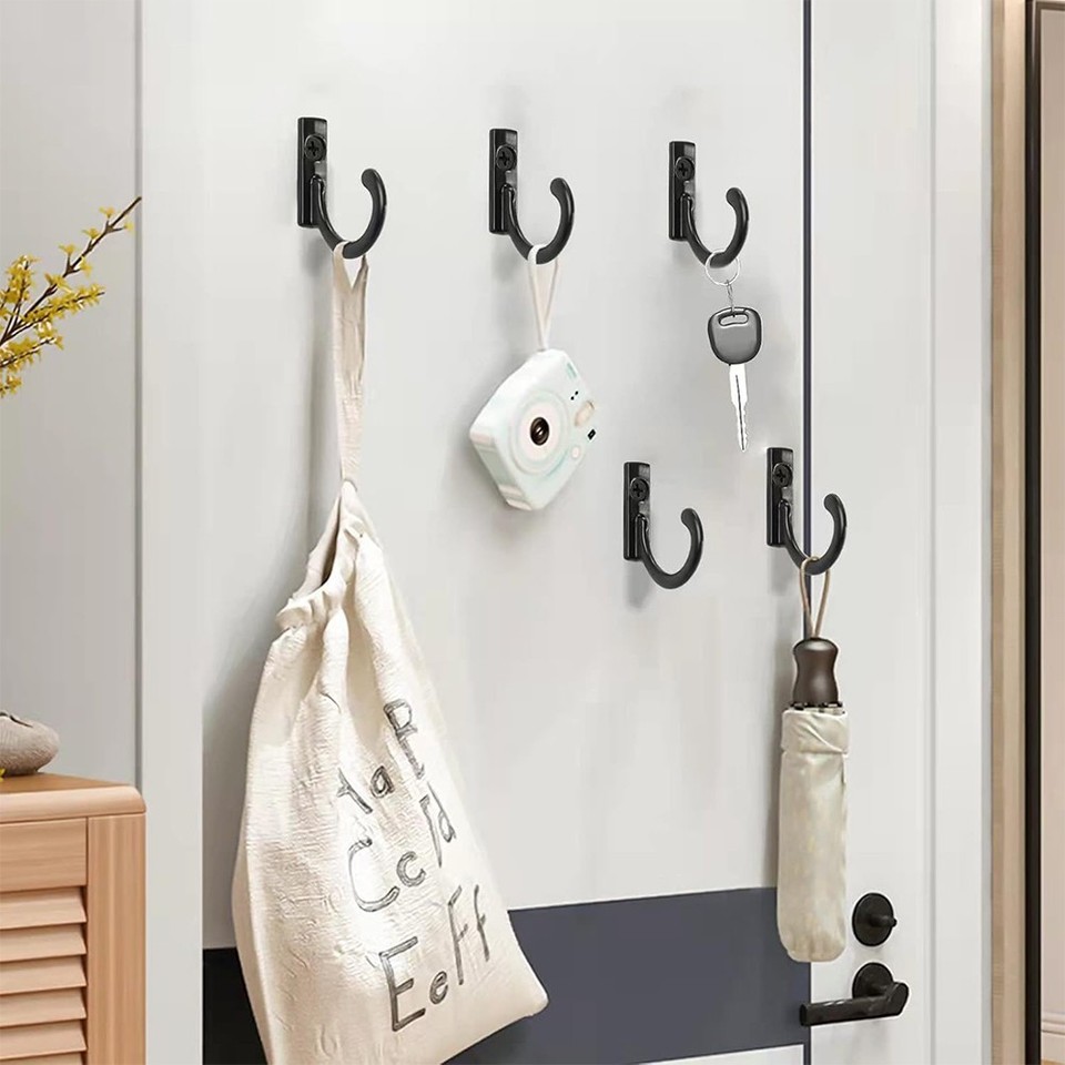 Stylish Single Hook Robe Hooks Set of 20 Wall Mounted Coat Hooks and ...