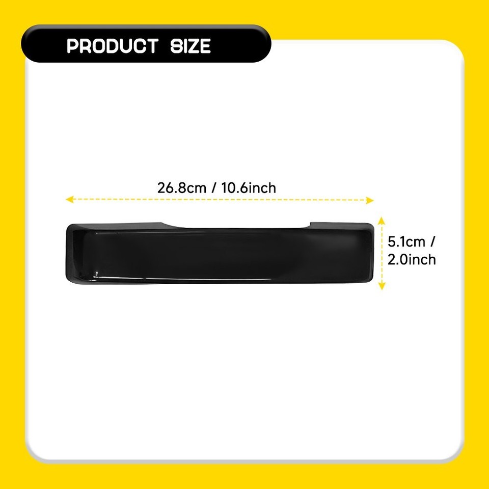 Black Door Handle Cover Trim W/O SMK 4PCS For 2021-2024 Ford F150 F-150 ...