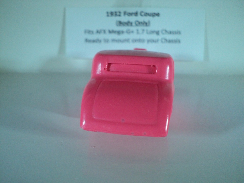 HO scale Slot Car Custom Resin Body Neon Red 1932 Ford Coupe Fits AFX ...