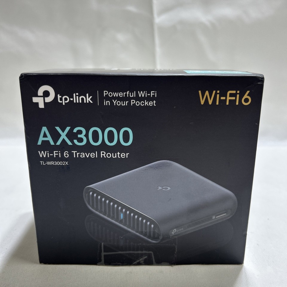 TP-Link Dual-Band Wi-Fi 6 AX3000 Travel Router TL-WR3002X | Multi-Gig ...