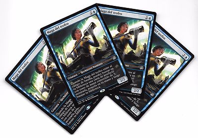 4 TROPHY's MAGE - Full Art Kaladesh MtG Magic Maga Del Trofeo Spanish ...