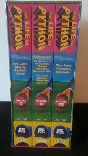 The Life of Python Vol 1,2,3 Box Set New Sealed VHS | eBay