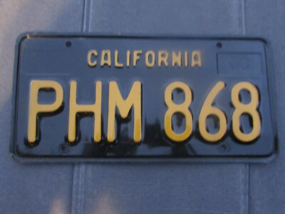 1963 CALIFORNIA LICENSE PLATE SINGLE NEW | eBay
