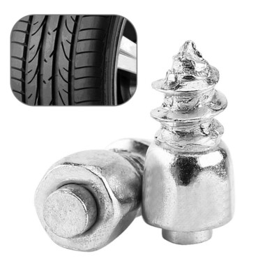 100X 9mm Car Tire Spikes Anti-slip Studs Screw Steel Snow Ice Road ...