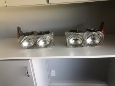 Mercedes 560 SL Headlights And Bezels. Pair | eBay