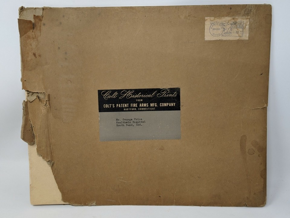 Vtg 1940s Colt Historical Prints Second Printing Complete Set 11" x 14 ...
