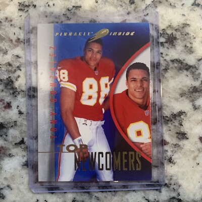 Tony Gonzalez 1997 Pinnacle Inside Top Newcomers RC #143 Rookie KC ...