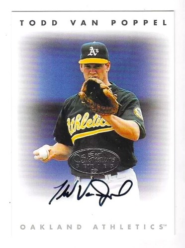 Todd Van Poppel 1996 LEAF SIGNATURE SERIES AUTOGRAPH RC AUTO Silver SSP ...