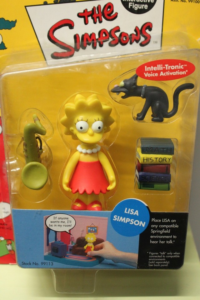 LISA SIMPSON Action Figure WoS Wave 1 World 99113 Springfield ...