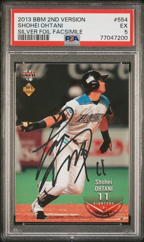 2013 BBM - Shohei Ohtani #554 Silver Foil Facsimile Signature (RC) for sale online | eBay