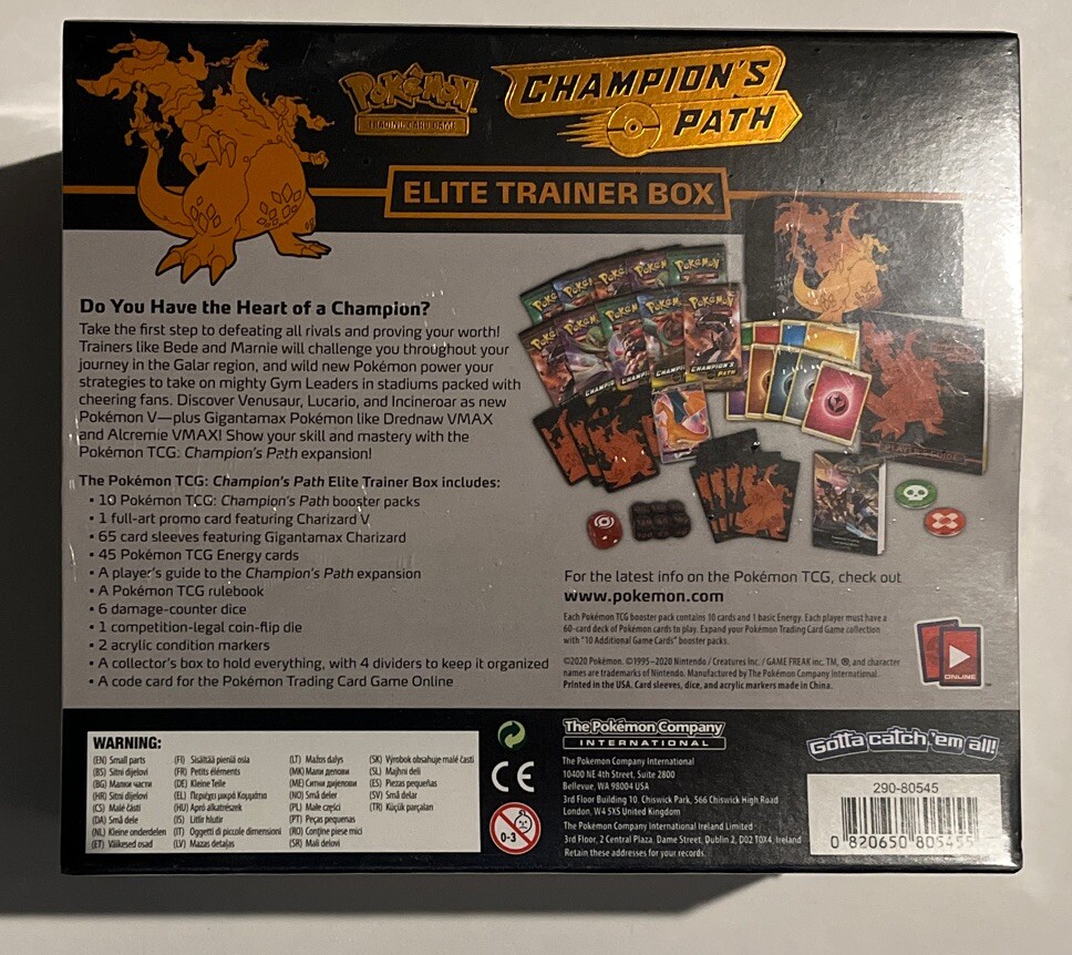 Pokemon TCG Champion's Path Elite Trainer Box Factory Sealed | eBay