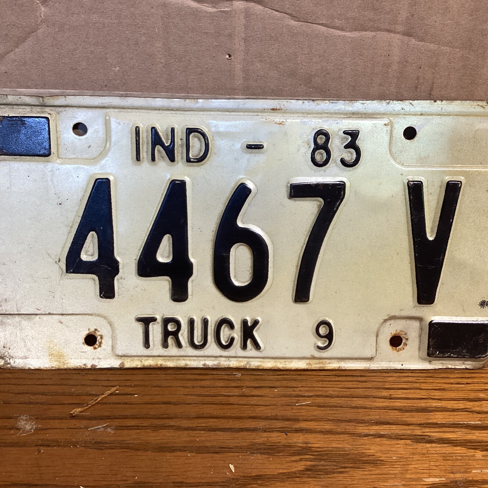 Vintage Indiana License Plate - Plate 1983 Crafting Birthday Man Cave ...