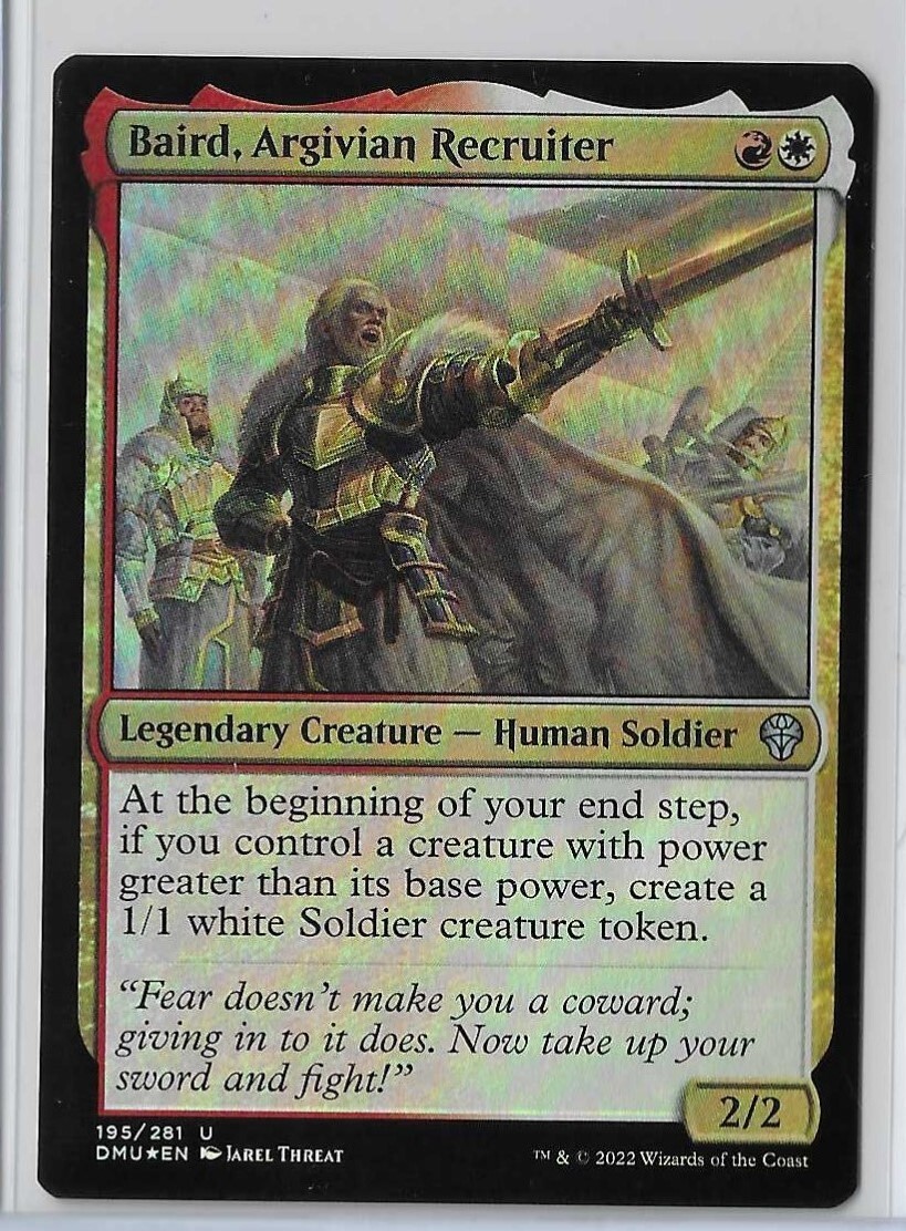 MTG Baird, Argivian Recruiter FOIL Dominaria United (DMU) Card #195/281 ...