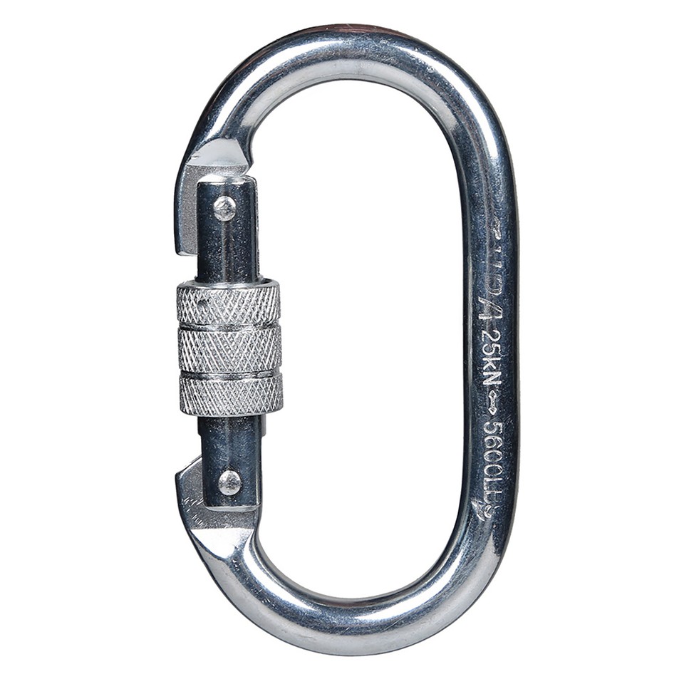 Carabiner High Strength Safety Lock Shape Rappelling Climbing Carabiner ...