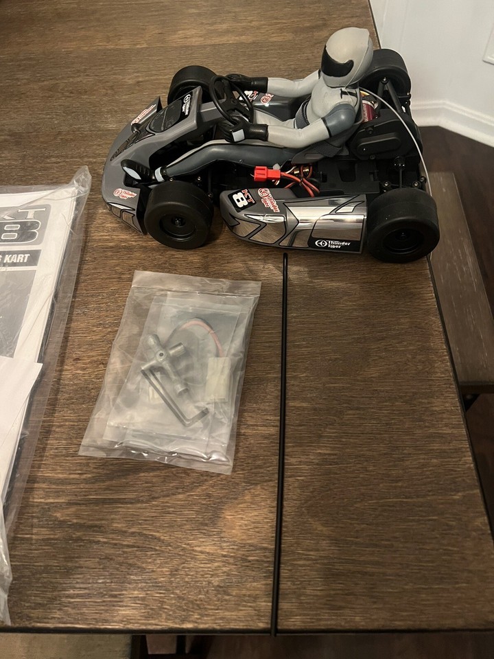 Thunder Tiger KT8 RC Go Kart Gray 6570-F271 NEW OPEN BOX DISPLAY UNIT ...