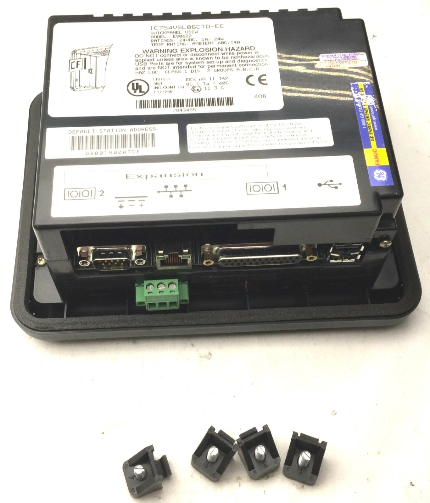 Ge Fanuc ES0622/IC754VSL06CTD-EC Quickpanel View Human Machine ...