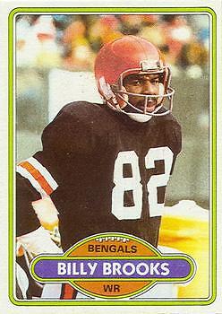 1980 Topps #483 Billy Brooks Cincinnati Bengals NFL Football Card GOOD ...