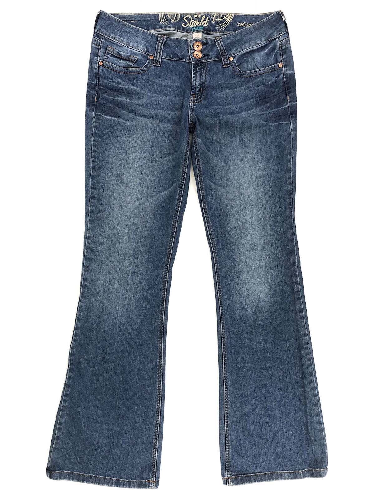 Refuge Pop Starlet Flare Leg Jean Women’s 12 Long Blu… - Gem