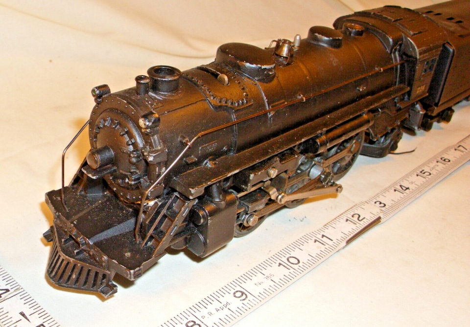 LIONEL STEAM LOCOMOTIVE #224 ENGINE 2-6-2 & WHISTLE TENDER O SCALE ...