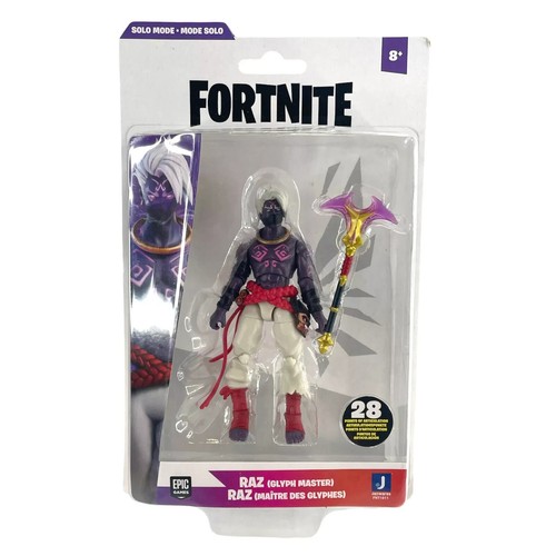 Fortnite Solo Mode Raz Glyph Master 4" Action Figure Xmas Gift Toys ...