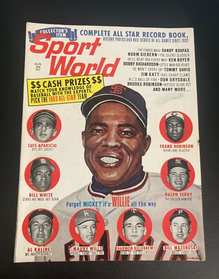 Vintage sport world, baseball magazine – Willie Mays cover | eBay