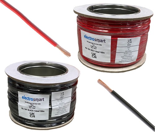 Single Core Copper 12v 24v Automotive Auto Car Cable Wire Thin Wall 1mm ...