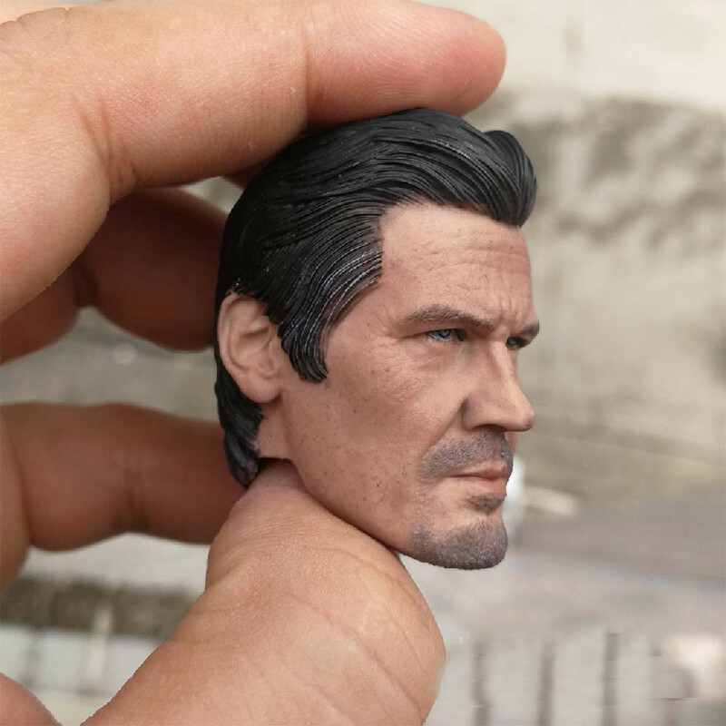 Delicate Painting 1/6 Scale Sicario Josh James Brolin Head Sculpt Fit ...