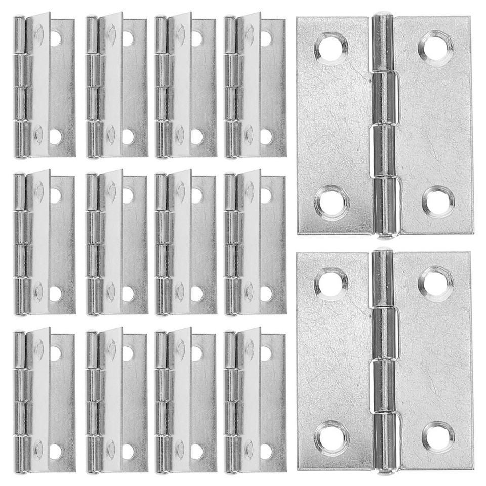 20 Pcs Thickened Hinge Stamp Hinges Flat for Wooden Chest Cabinet Door ...