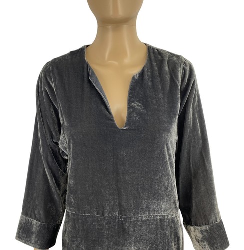 Odd Molly Mujer Gris Oscuro Alison Terciopelo Manga Larga Vestido Talla ...