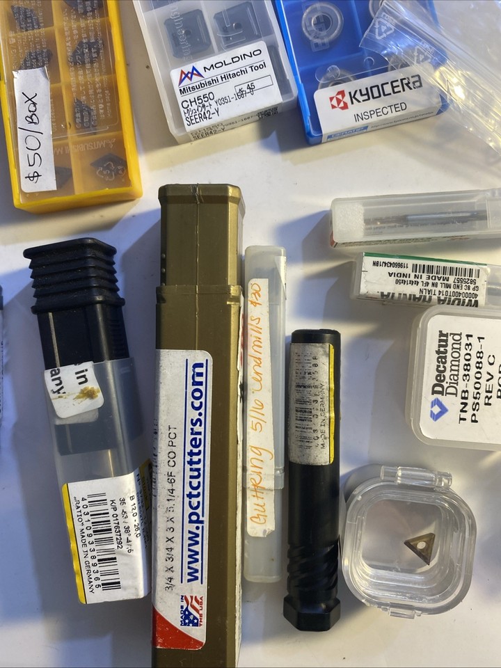 Mixed Machining Tool Lot Inserts Endmills Drills Carbide NIB !! | eBay