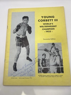 Young Corbett III & Billy Mahoney Autographed Souvenir Edition Program | eBay