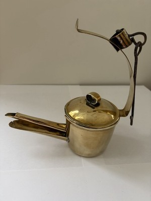 Antique Brass Double Cruise Or Betty Lamp Used For Mining | eBay UK