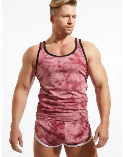 N2N Bodywear Men’s T30 Groove Rib Tank Top Burgundy Medium | eBay