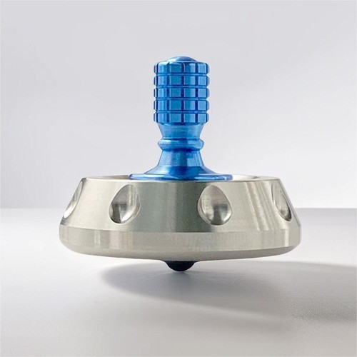 Titanium Stem Stainless Steel Collar Spinning Top Desktop Fidget Toy ...