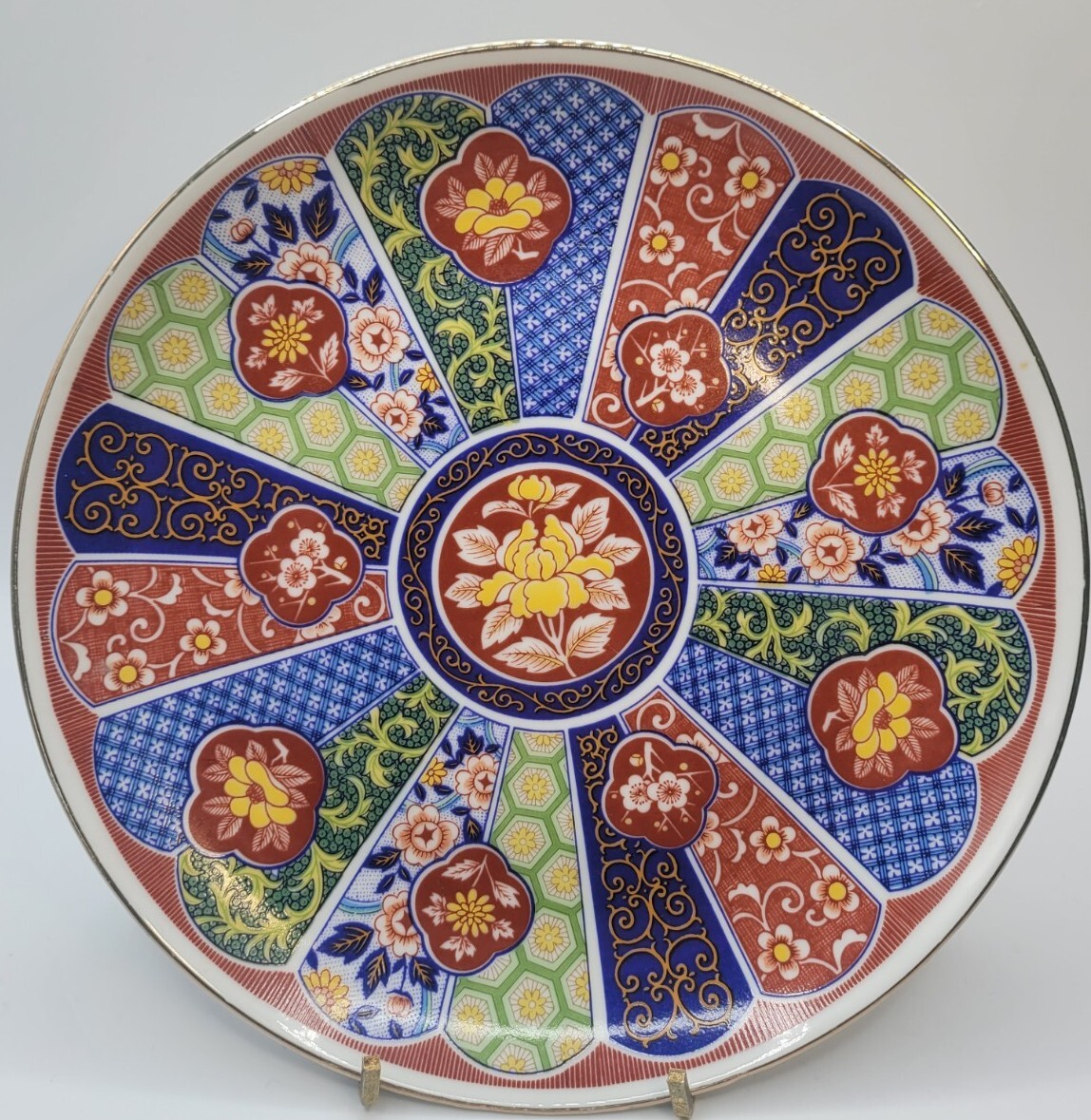 Vtg Miyako Imari Ware Japanese Hand Painted Porcelain 8.5" Plate Gold ...