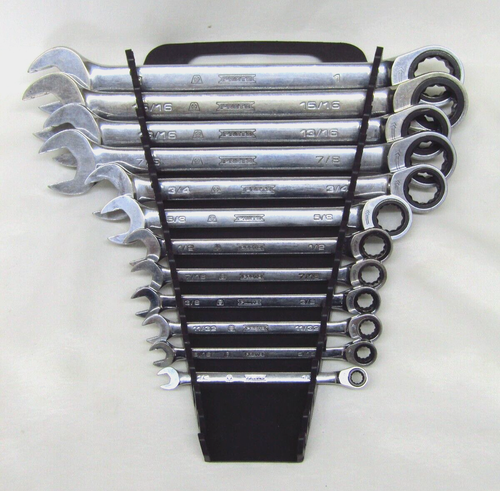 Lot of 12 - Proto Tools SAE Combination Ratcheting Wrenches 1/4" - 1 ...