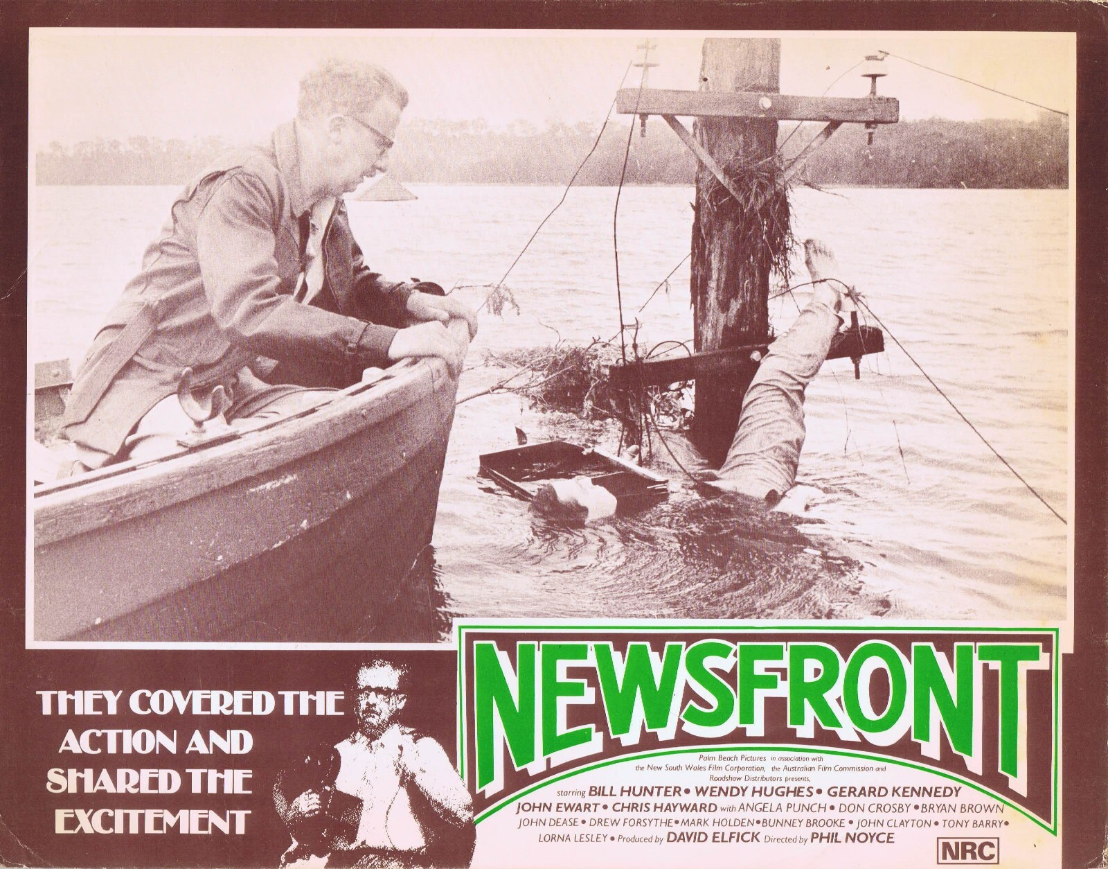 NEWSFRONT Original Australian Lobby Card 5 Bill Hunter Wendy Hughes ...