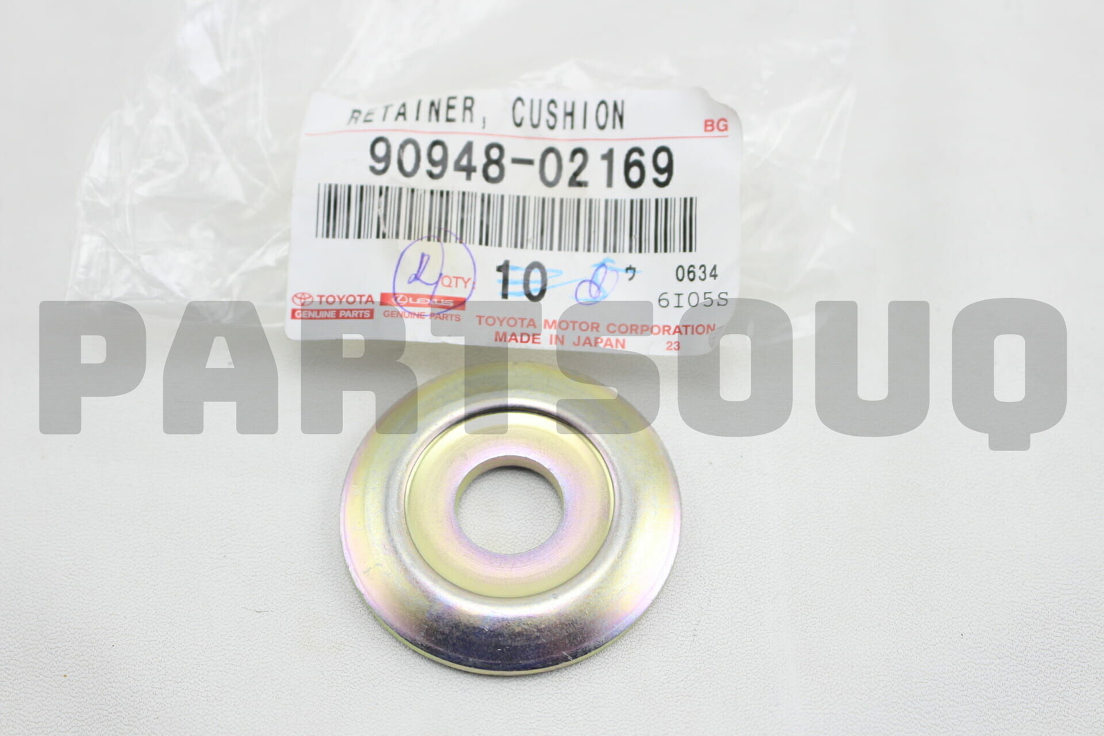 9094802169 Genuine Toyota WASHER, REAR SHOCK ABSORBER CUSHION, NO.1 ...