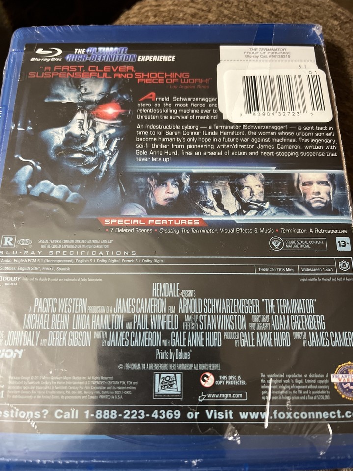 The Terminator (Blu Ray) Original NEW | eBay