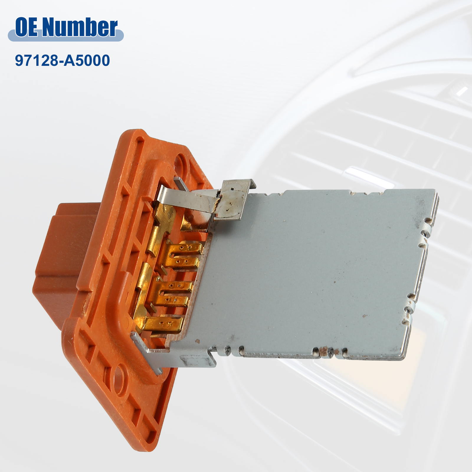 HVAC Blower Motor Resistor Fit for Kia Soul 97128-A5000 Orange Silver ...