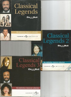 CLASSICAL LEGENDS - 3 DISCS - MAIL ON SUNDAY PROMO MUSIC CD | eBay UK