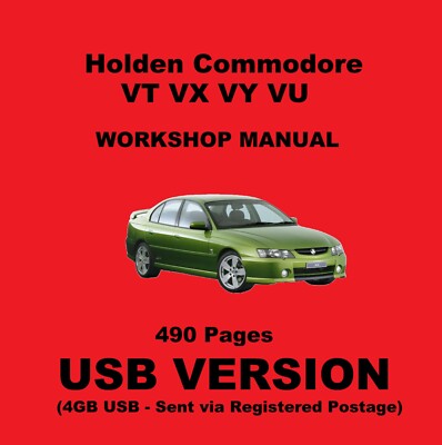 Holden Commodore VT VX VY VU Workshop Technician Service Repair Manual ...