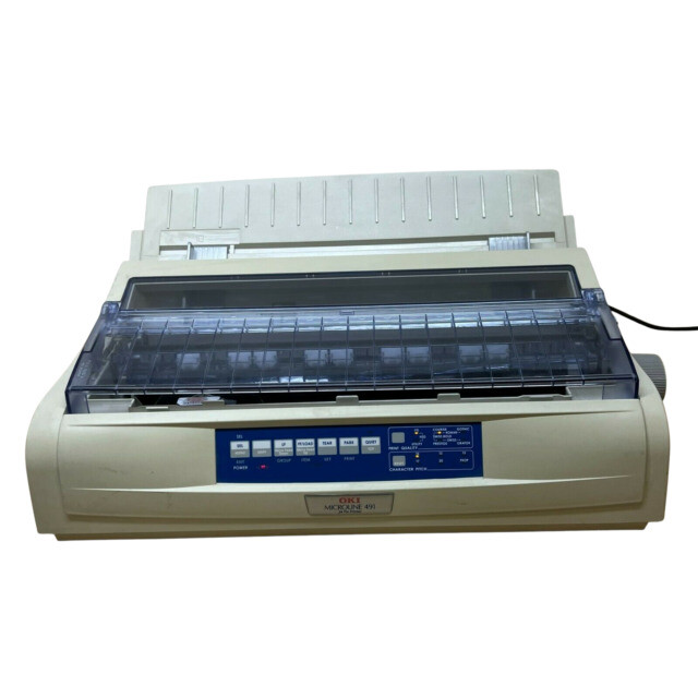 OKI Microline 491 Dot Matrix Monochrome Printer - D22230A for sale ...