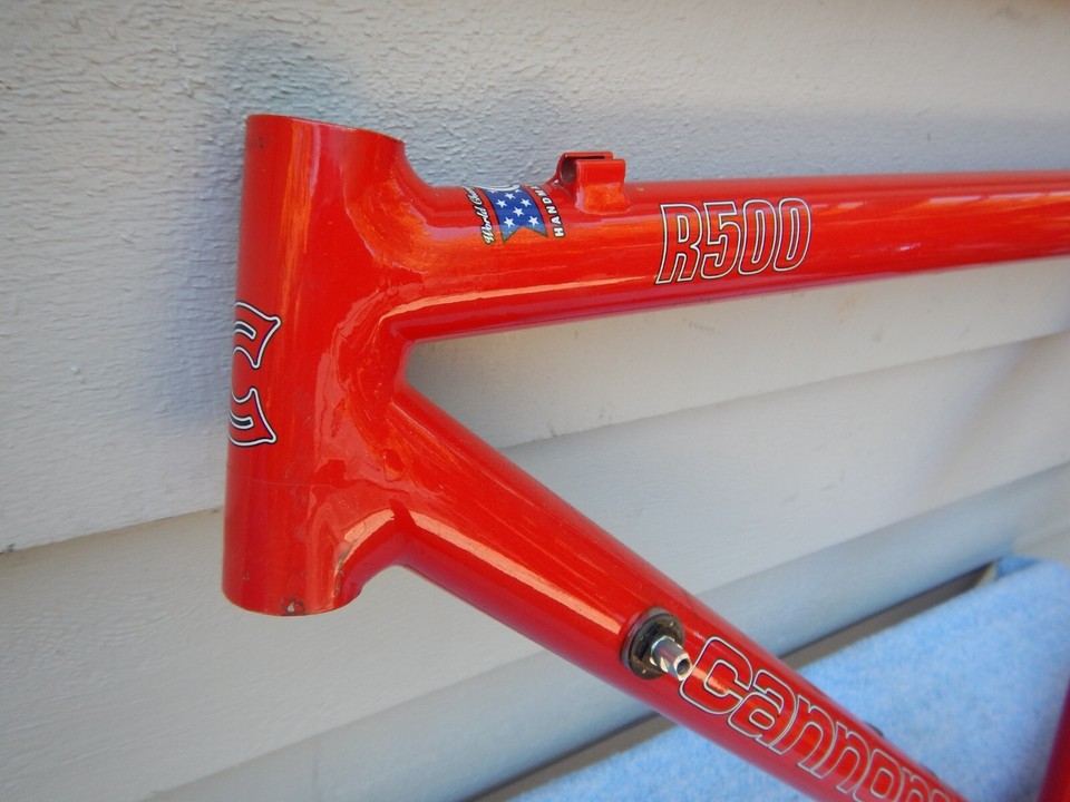 46cm Cannondale R500 CAD2 Road Racing Bike Frame USA Made RED Clean X ...