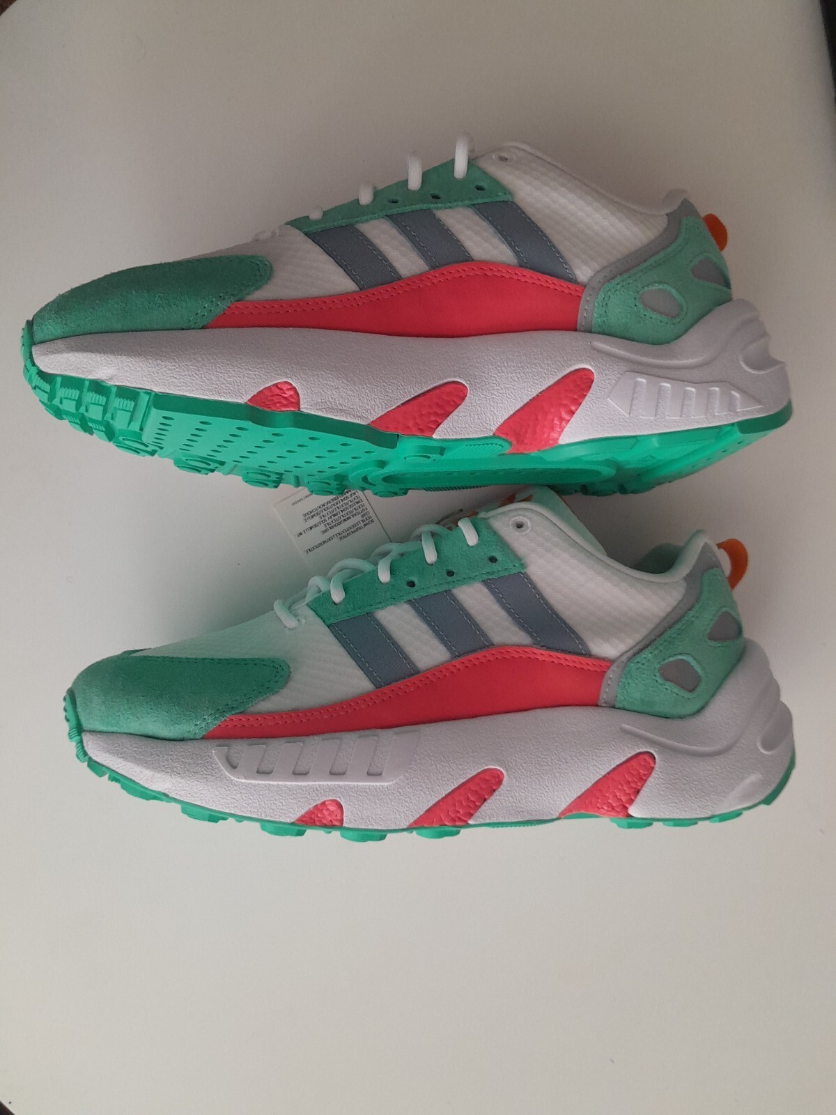 Adidas ZX22 Boost White/Magic Grey/Hi-Res Green Men's Shoe | eBay